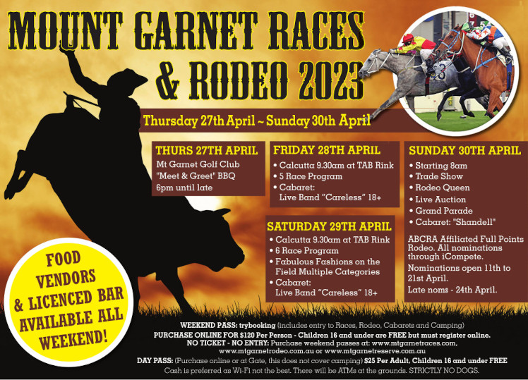Mount Garnet Rodeo May Day Weekend